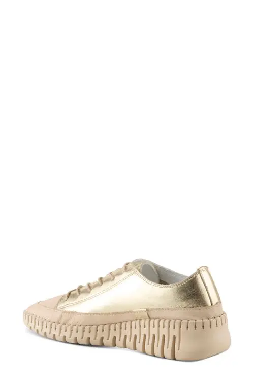 SPRING STEP SHOES Surana Leather Sneakers - Gold