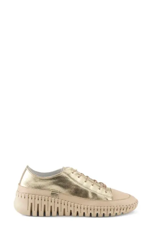SPRING STEP SHOES Surana Leather Sneakers - Gold