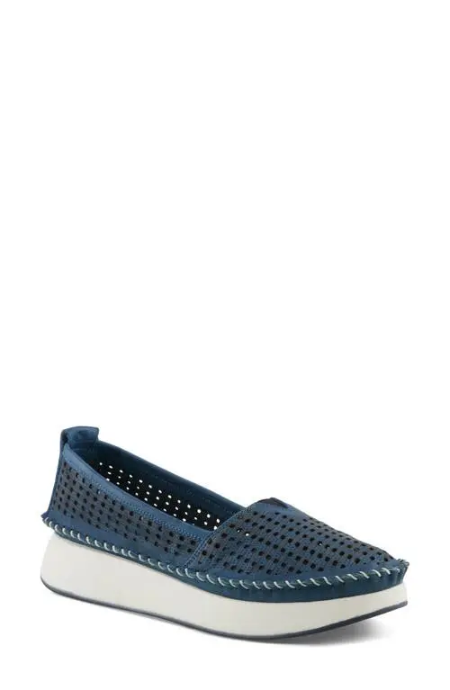 SPRING STEP SHOES Emerson Platform Loafer - Blue
