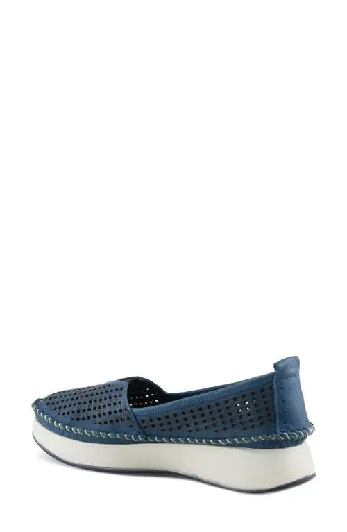 SPRING STEP SHOES Emerson Platform Loafer - Blue