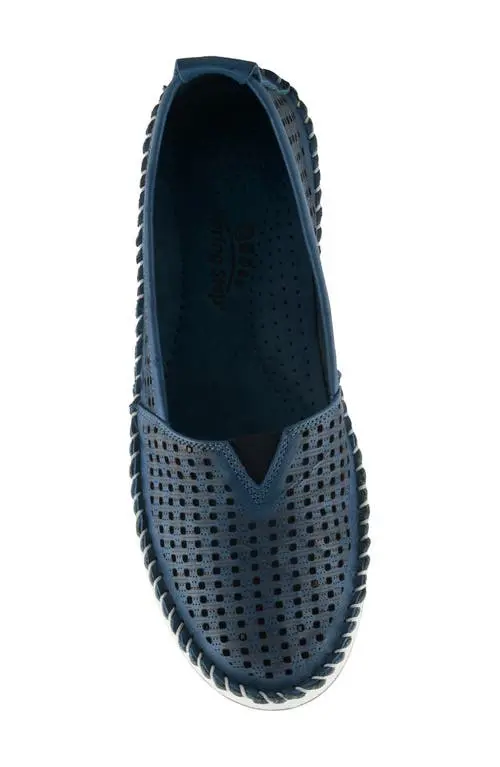 SPRING STEP SHOES Emerson Platform Loafer - Blue