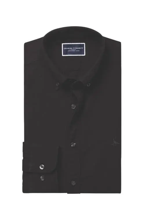CHARLES TYRWHITT Stretch Washed Oxford Shirt