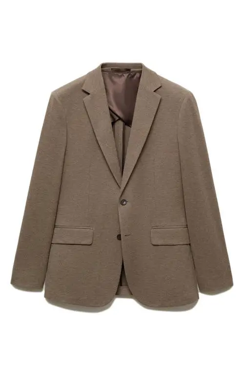 Mango Slim Fit Textured Cotton-blend Sport Coat