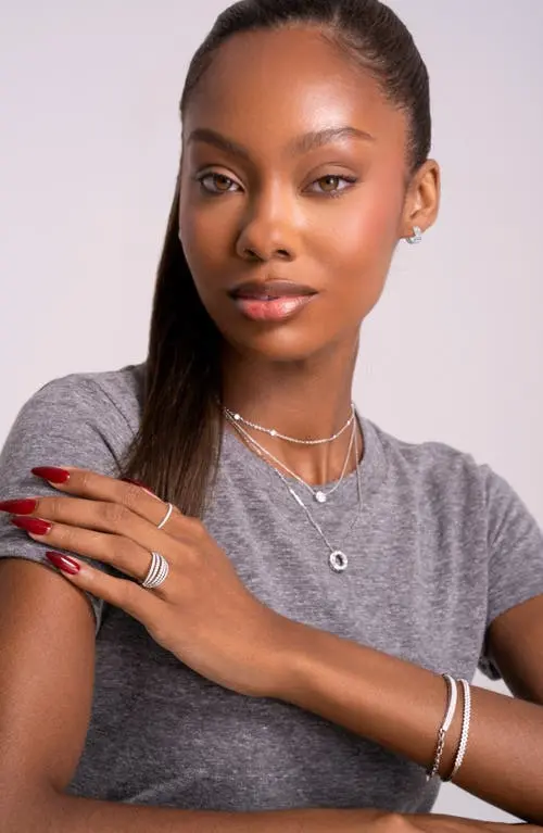 Bony Levy Mika Diamond Wide Huggie Hoop Earrings