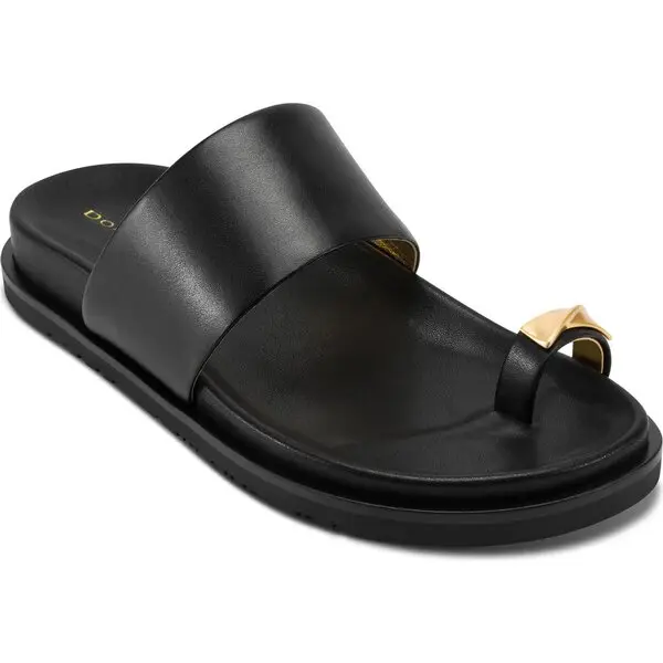 Donna Karan New York Hooper Toe Loop Sandal - Black