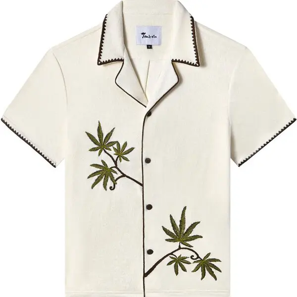 TOMBOLO Cabannabis' Cabana Shirt - Ivory