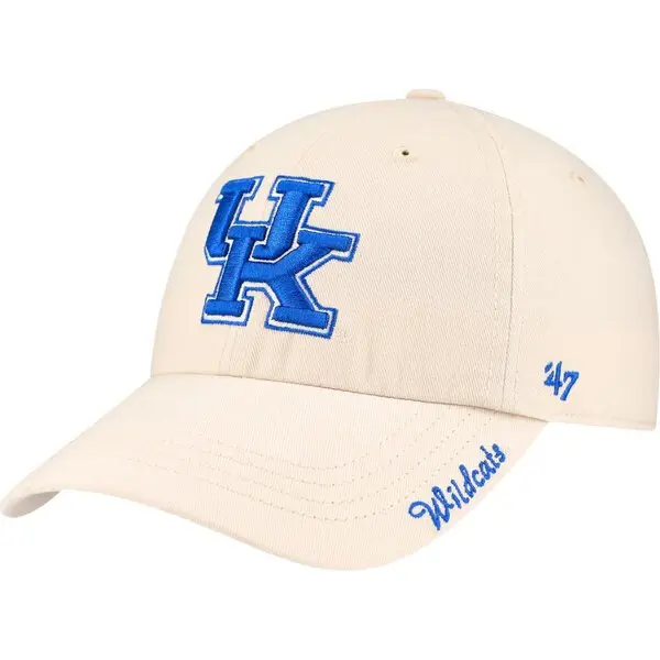 '47 Kentucky Wildcats Miata Clean Up Adjustable Cap - Natural