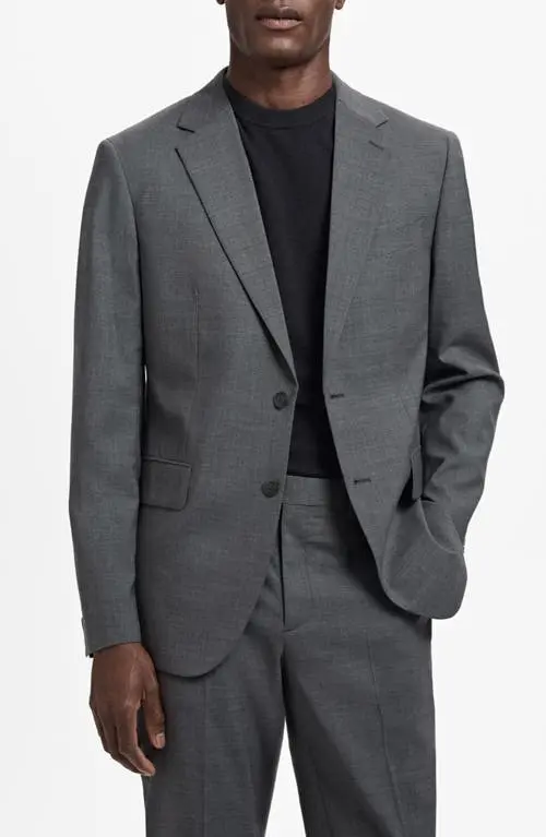 Mango Turin Solid Wool Sport Coat