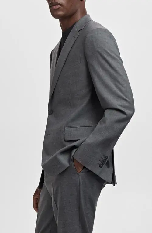 Mango Turin Solid Wool Sport Coat