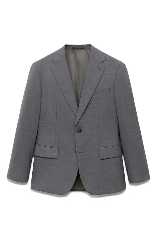 Mango Turin Solid Wool Sport Coat