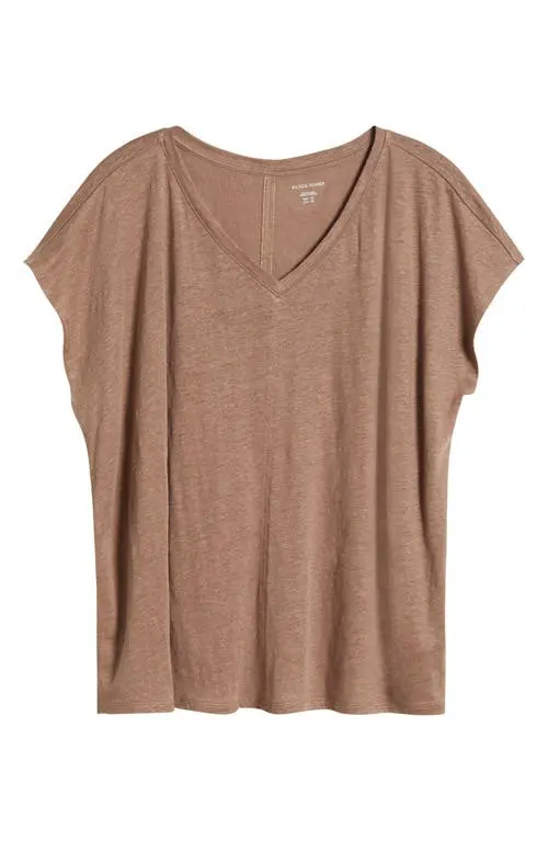 Eileen Fisher Organic Linen V-neck T-shirt