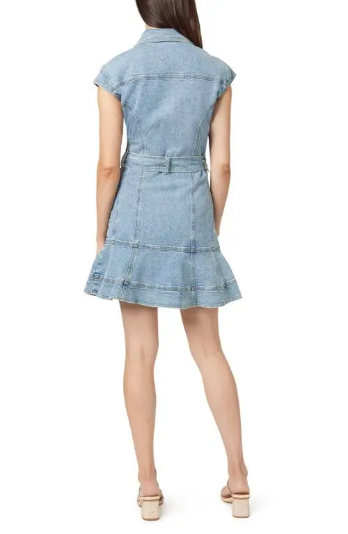 Habitual Belted Denim Mini Dress