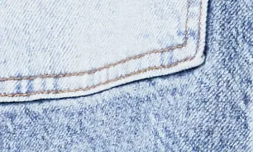 Habitual Colorblock Denim Trucker Jacket - Pacific