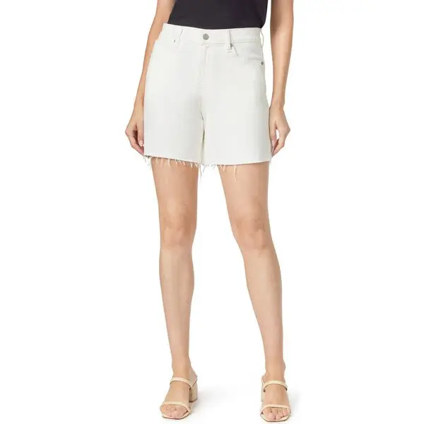 Habitual Skylar Raw Hem Cutoff Denim Shorts - White