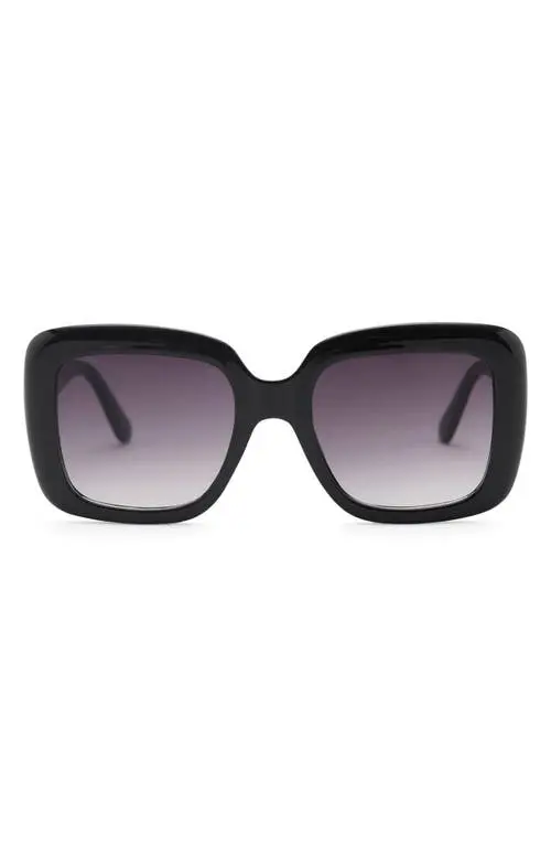 Mango Gradient Square Sunglasses - Black