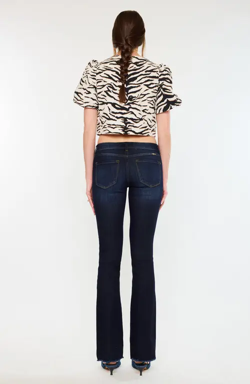KANCAN Anne Low Rise Bootcut Jeans - Super Dark Wash