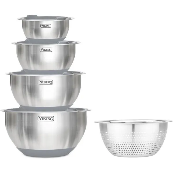 VIKING 9-piece Mixing Bowl Set - Grey