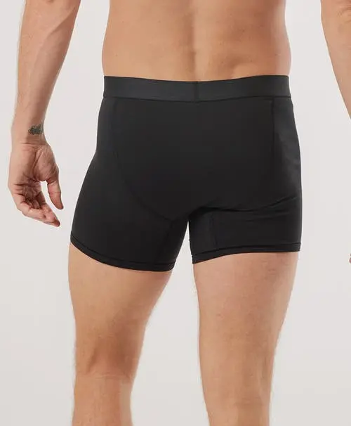 PACT Organic Cotton Everyday Boxer Brief 4-pack - Black