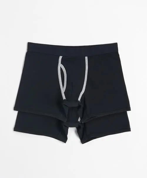 PACT Organic Cotton Everyday Boxer Brief 4-pack - Black
