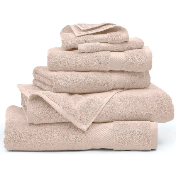 BOLL & BRANCH Plush Organic Cotton Bath Towel Set - Dusty Rose