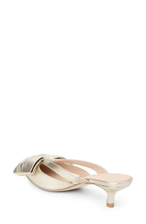 Jack Rogers Cynthia Bow Pointed-toe Mules - Jacks Platinum