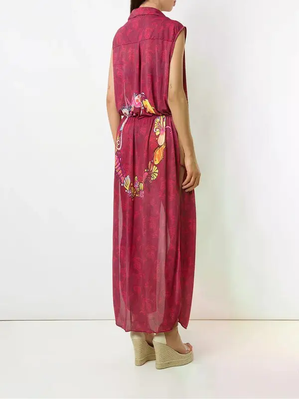 AMIR SLAMA Printed Beach Dress
