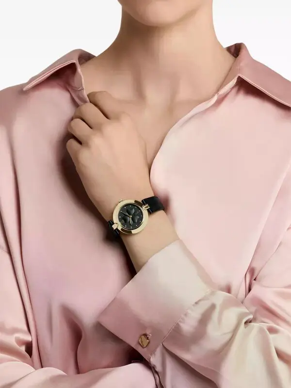 Furla Logo Links 28mm Watch - Black
