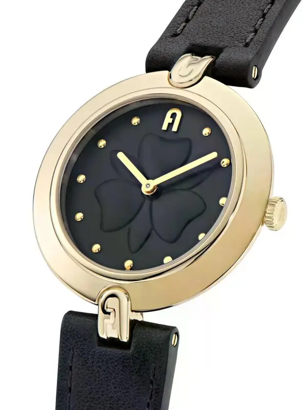 Furla Logo Links 28mm Watch - Black
