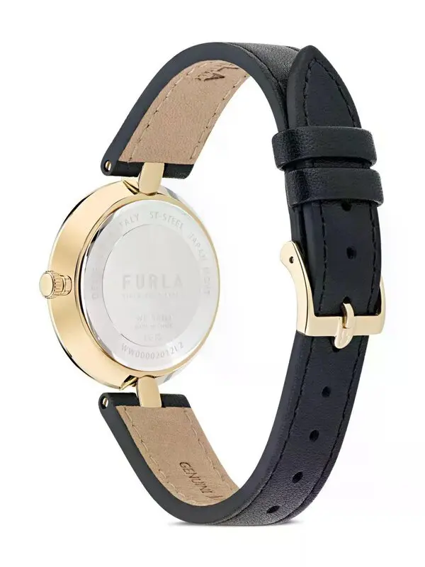 Furla Logo Links 28mm Watch - Black