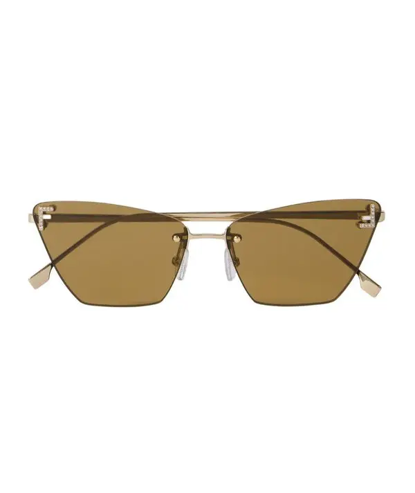 Fendi Rimless Cat-eye -tone Sunglasses - Rose Gold