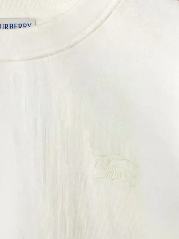 Burberry Checkered-trim T-shirt - Neutrals