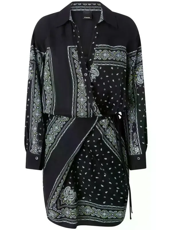 Pinko Bandana-print Mini Dress