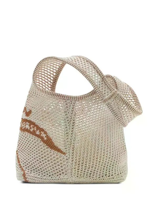 Burberry Equestrian Knight Crochet Tote