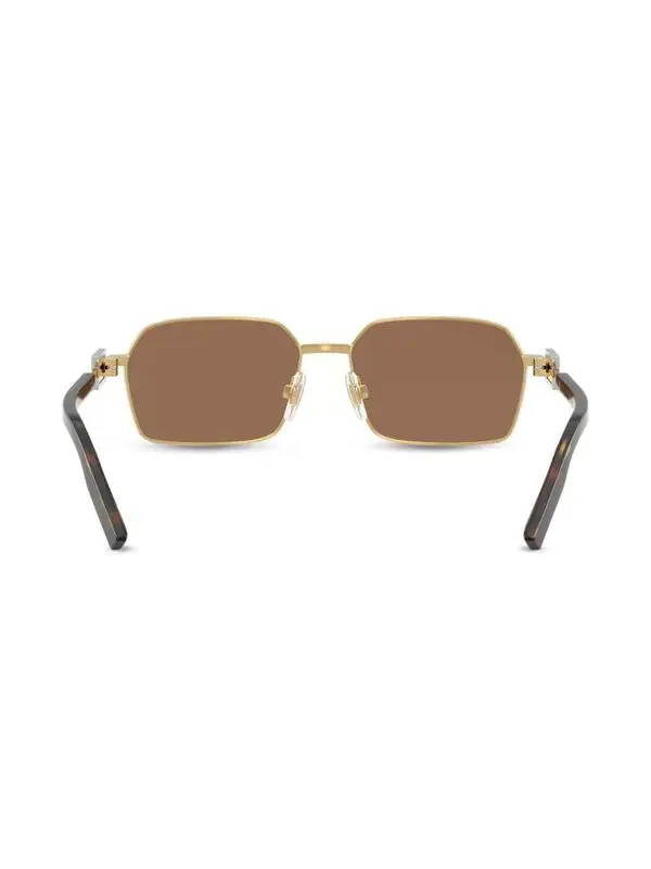 Dolce & Gabbana Logo-plaque Sunglasses - Gold