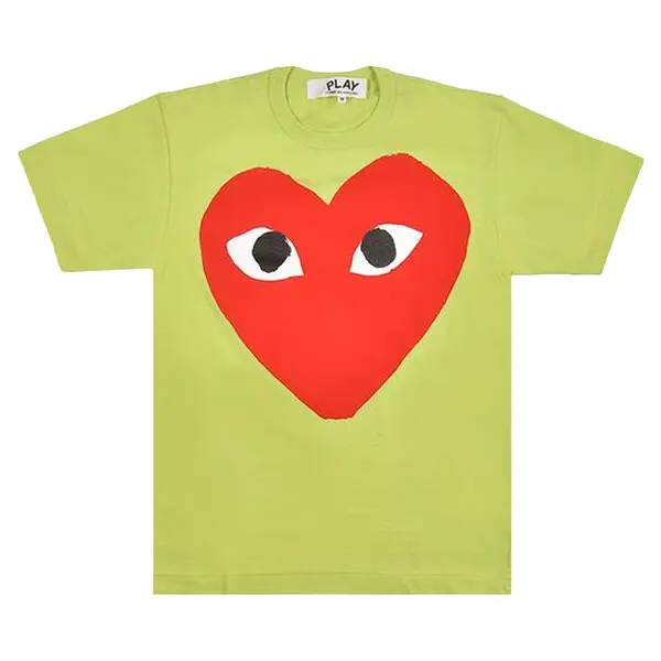 Play Comme Des Garcon Heart T-shirt - Green