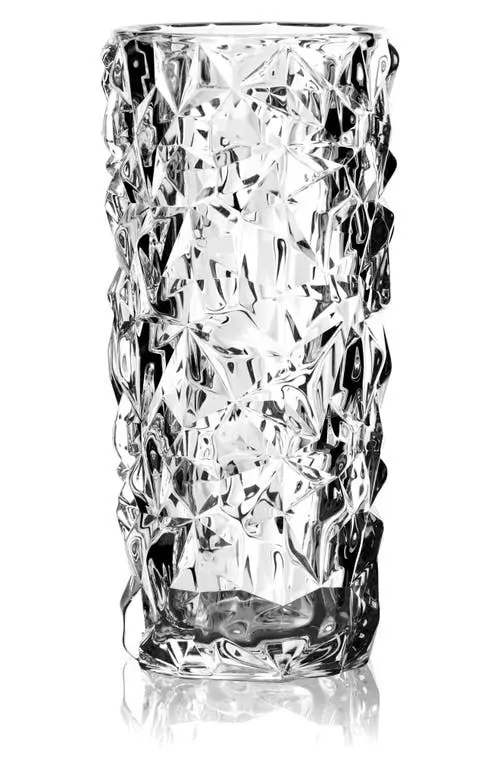 ORREFORS Carat Small Crystal Vase - Clear