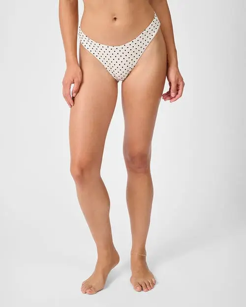 WeWoreWhat Classic Scoop Bikini Bottom - Oat/black
