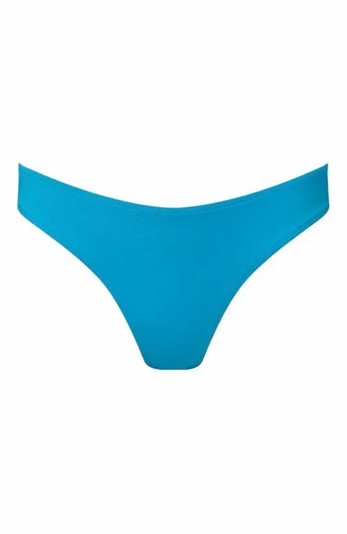 WeWoreWhat Classic Scoop Bikini Bottom - Turquoise