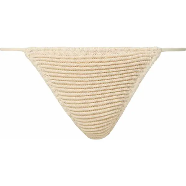 WeWoreWhat Tie Crochet Bikini Bottom - Off-white