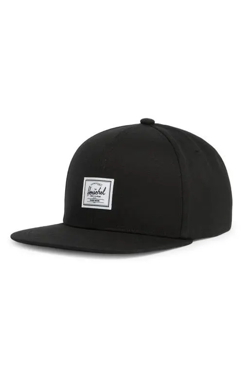 Herschel Supply Co. Whaler Cotton Twill Baseball Cap - Black