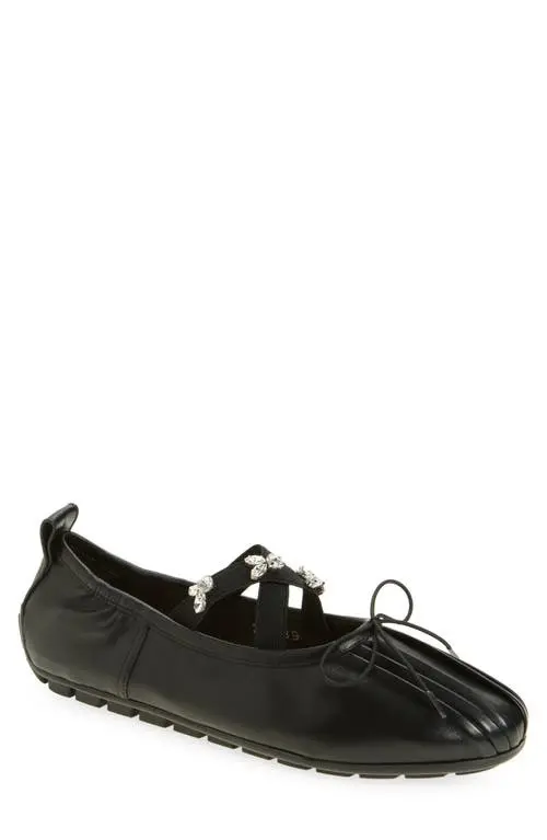 Simone Rocha Crystal Embellished Ballerina Flat