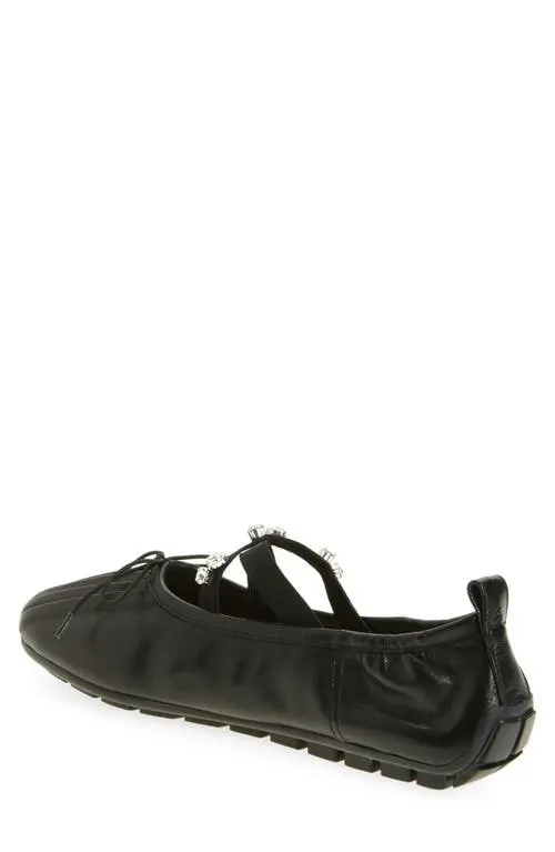 Simone Rocha Crystal Embellished Ballerina Flat