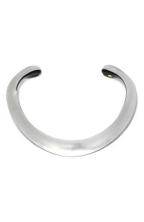 Alexis Bittar Luminous Lucite® Collar Necklace - Silver