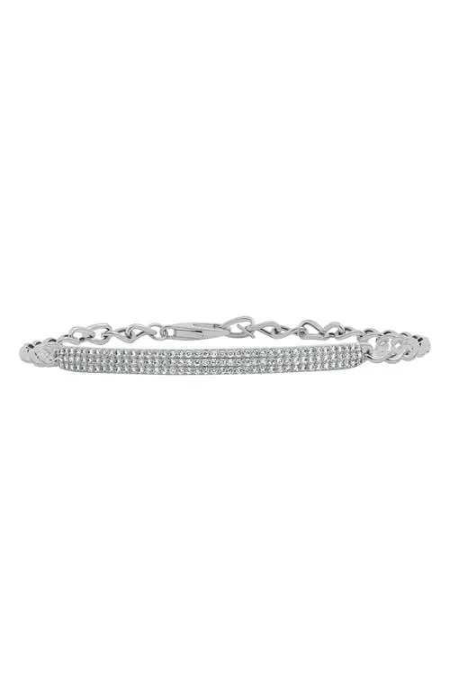 Bony Levy Pavé Diamond Id Bar Bracelet - 18k White Gold