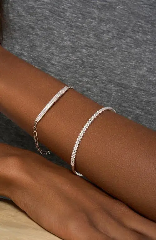 Bony Levy Pavé Diamond Id Bar Bracelet