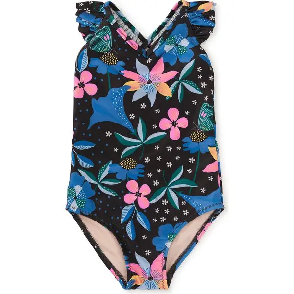 TEA COLLECTION Ruffle One-piece Swimsuit 2.0 - Brazilian Painted Floral