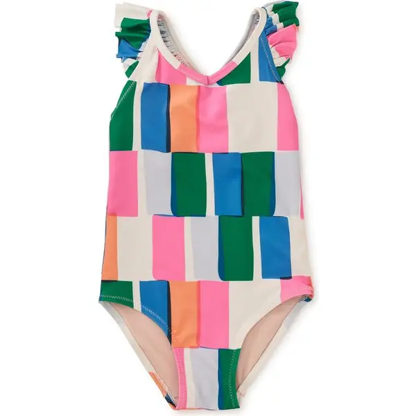 TEA COLLECTION Ruffle One-piece Swimsuit 2.0 - Copacabana Tile