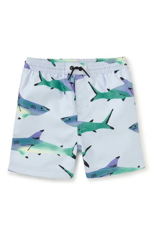 TEA COLLECTION Mid-length Swim Trunks 4.0 - Painted Sharks