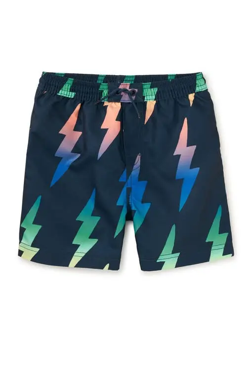 TEA COLLECTION Mid-length Swim Trunks 4.0 - Rainbow Lightning Bolt