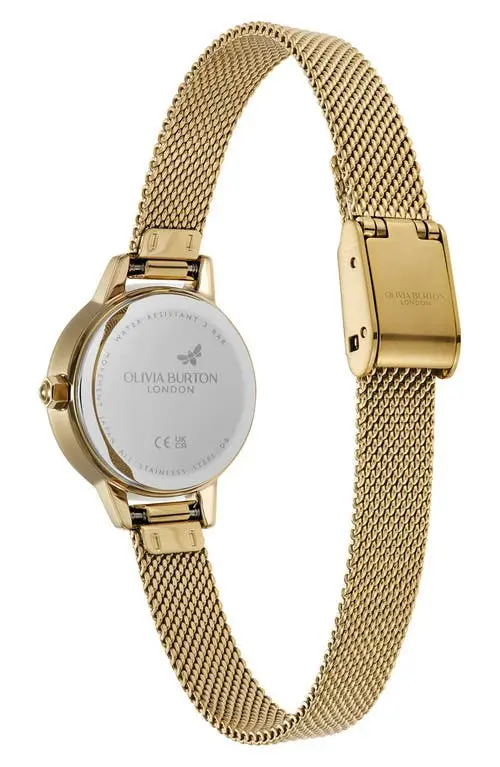 OLIVIA BURTON Mini Classic Mesh Strap Watch - Green